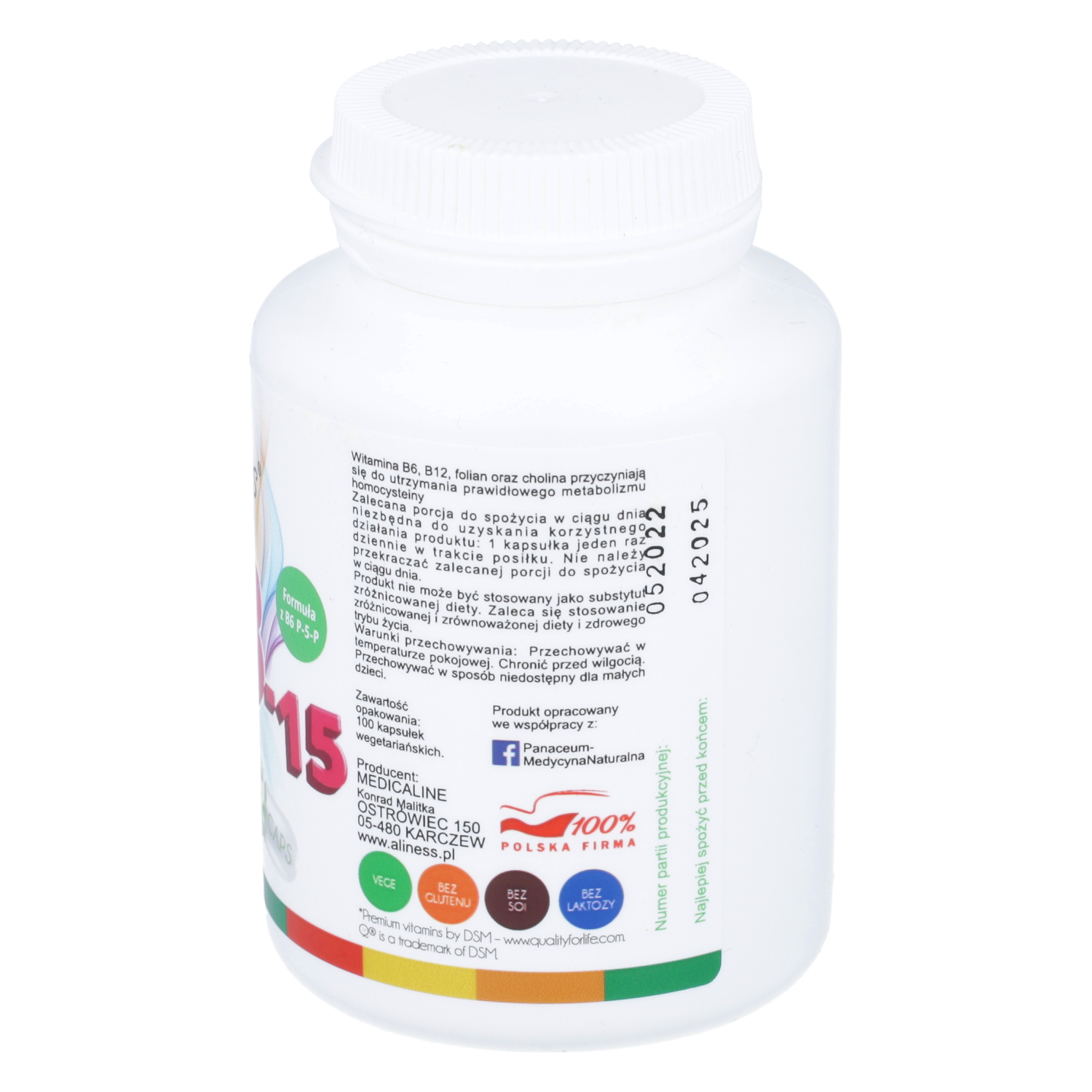 Aliness Witamina B Complex B-15 METHYL, 100 kapsułek - skład, cena ...